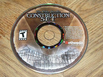 The Elder Scrolls III Construction Set PC CD-ROM Bethesda Softw. 2003 ...