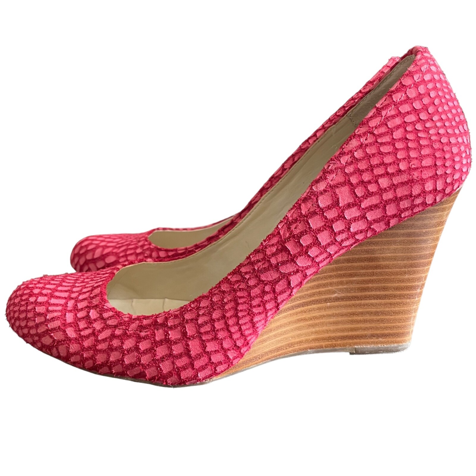 Max Studio Women's Mecca Faux Alligator Wedges, Size … - Gem