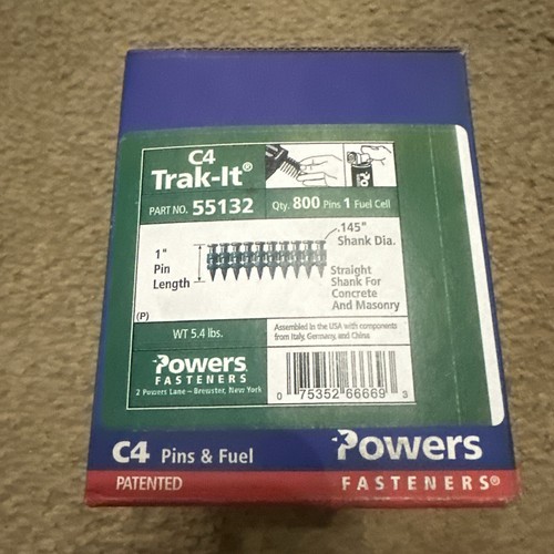 POWERS 55132 1 Inch TRAK-IT PIN 800 PINS .145 DIA. 55132 | eBay