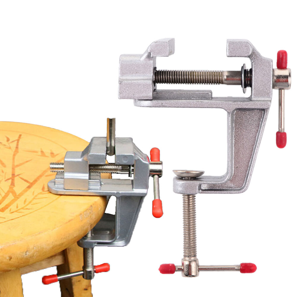 3.74 Inch Mini Aluminum Small Jewelers Hobby Clamp On Table Bench Vise ...