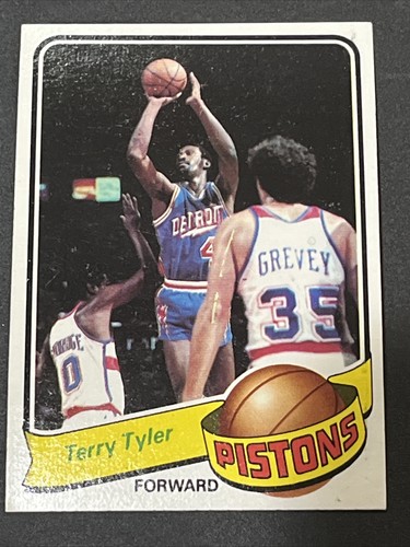 TERRY TYLER ROOKIE 1979-80 TOPPS #84 PISTONS NBA BASKETBALL CARD SET ...