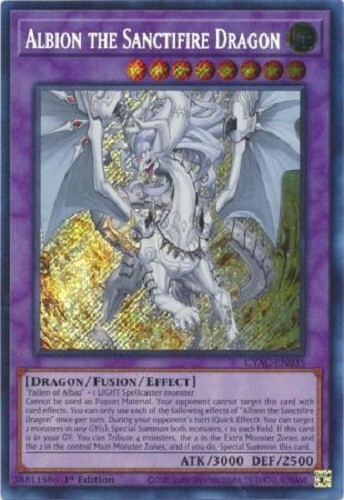 * ALBION THE SANCTIFIER DRAGON * 1ST EDITION SECRET RARE CYAC-EN035 NM ...