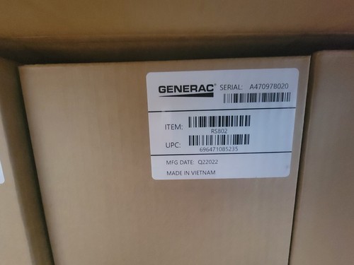 GENERAC INLINE DISCONNECT DEVICE SNAP RS / RS802 (Case of 216 Units ...
