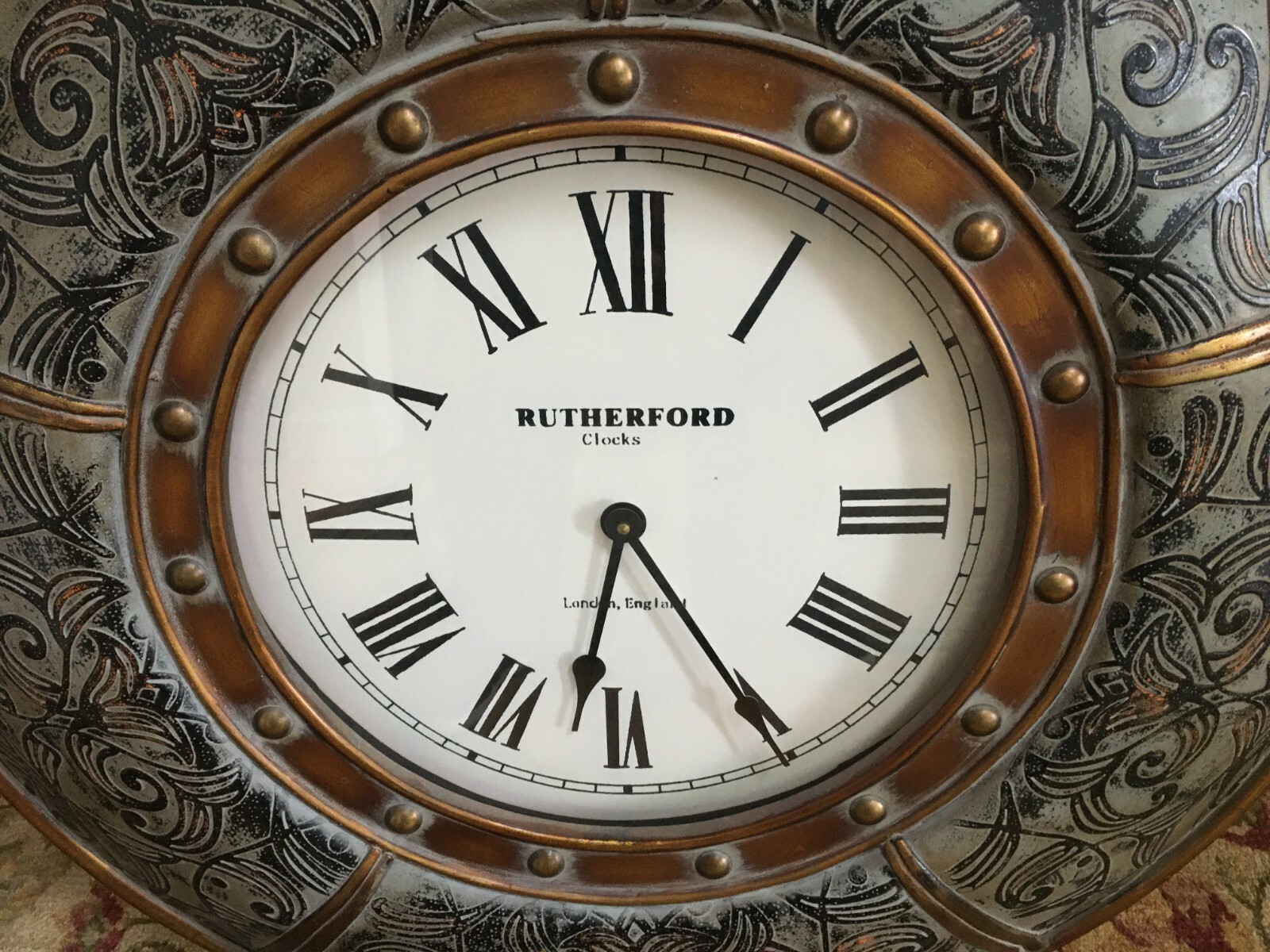 Beautiful Round Rutherford Wall Clock 29.5 Inch Diameter and 3 Inch ...