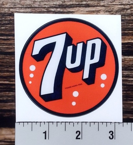 Vintage 7up 7-UP 1947 soda pop Red/Black sticker decal 3" diameter | eBay
