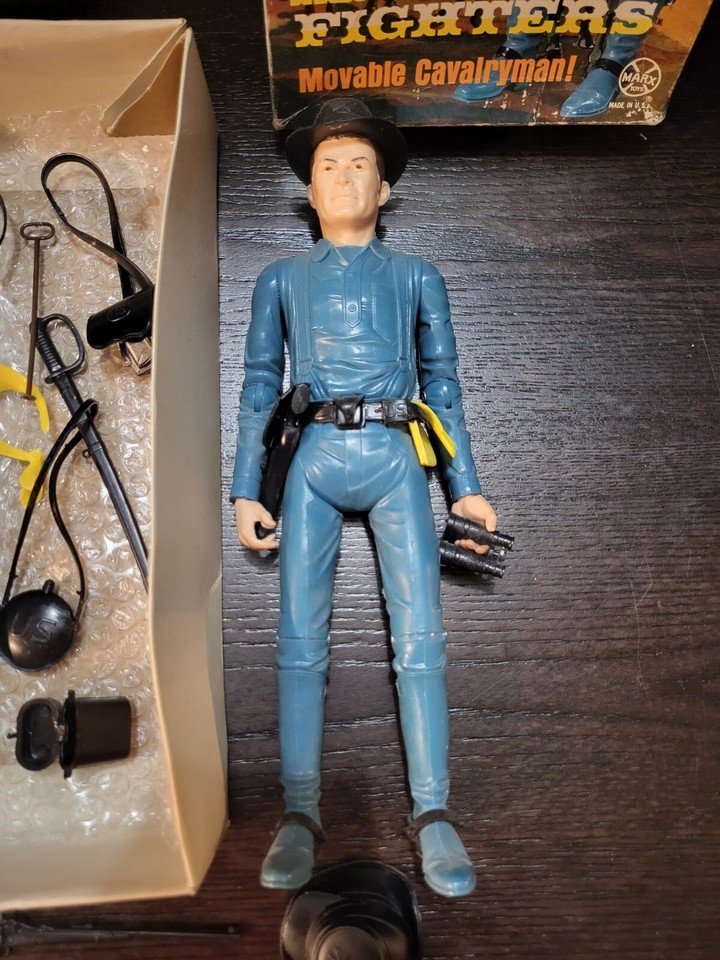 Capt Maddox 12" Scale Fort Apache Fighters JOHNNY WEST Marx 70's ...