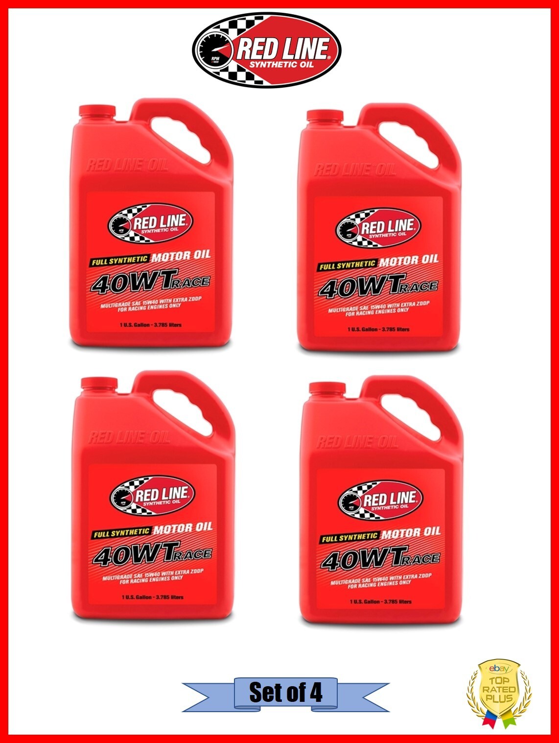 Red Line 40WT Race Oil 15W40 Gallon Set of 4 10405 | eBay