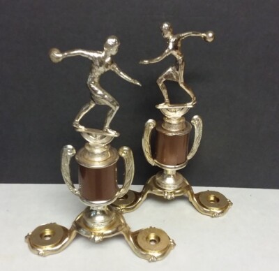 Trophy Parts 2 Gold Women Bowler Toppers | eBay