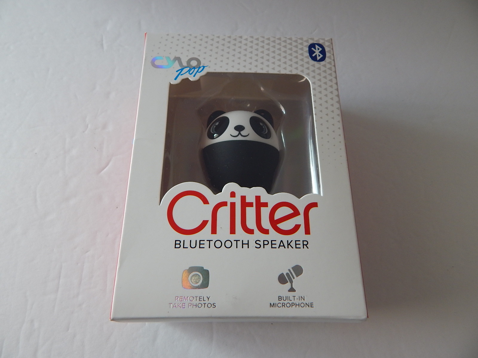 CYLO Pop Panda Critter Bluetooth Speaker Built in Mic Remotely Take ...