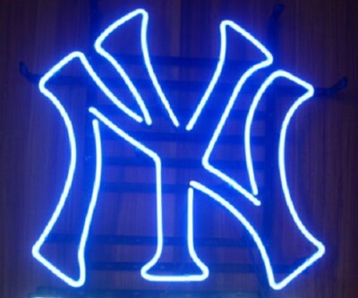 New York Yankees Neon Light Sign 14"x10" Lamp Night Windows Decor Bar ...