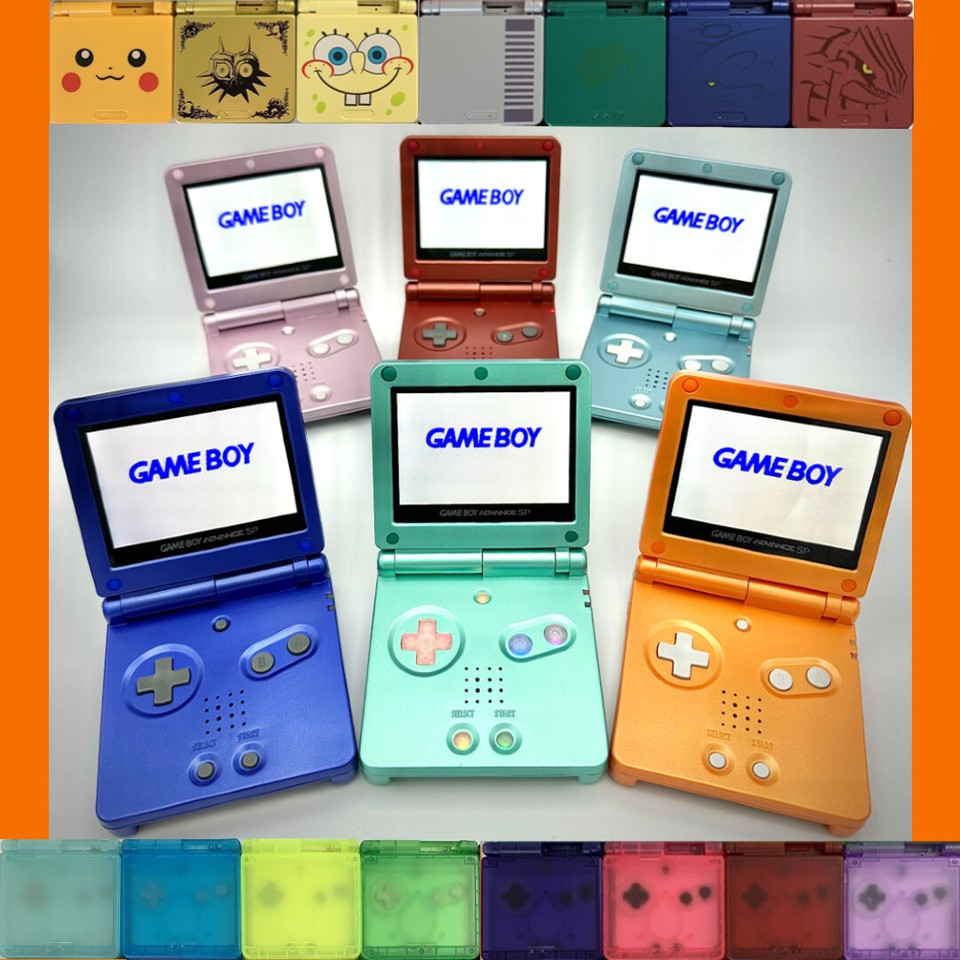 Nintendo Gameboy Advance SP Pokémon V5 IPS LCD Reshell Glass Screen ...
