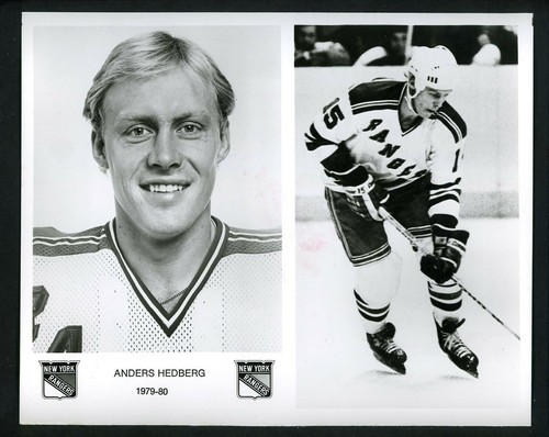 Anders Hedberg New York Rangers team issued 1979 Press Photo | eBay