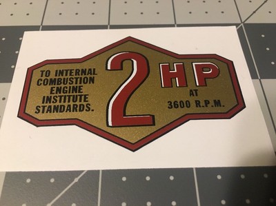Briggs & Stratton 2-hp banner decal 50's; 59-2 | eBay