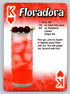 Swap Card Floradora Beverage Cocktail Recipe King of Hearts Playing ...