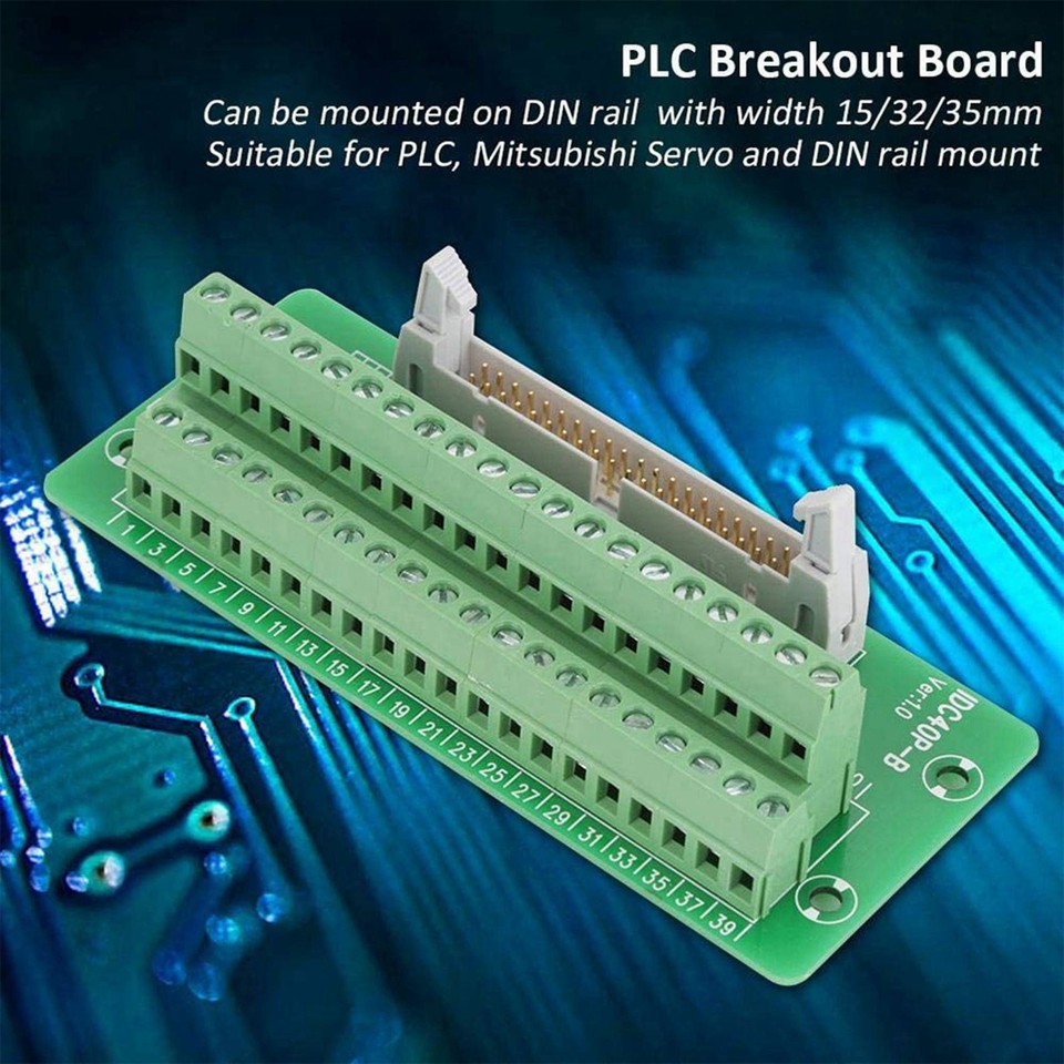 3X IDC40P 40Pin Steckerleiste Brett Klemmleiste Stecker SPS ...