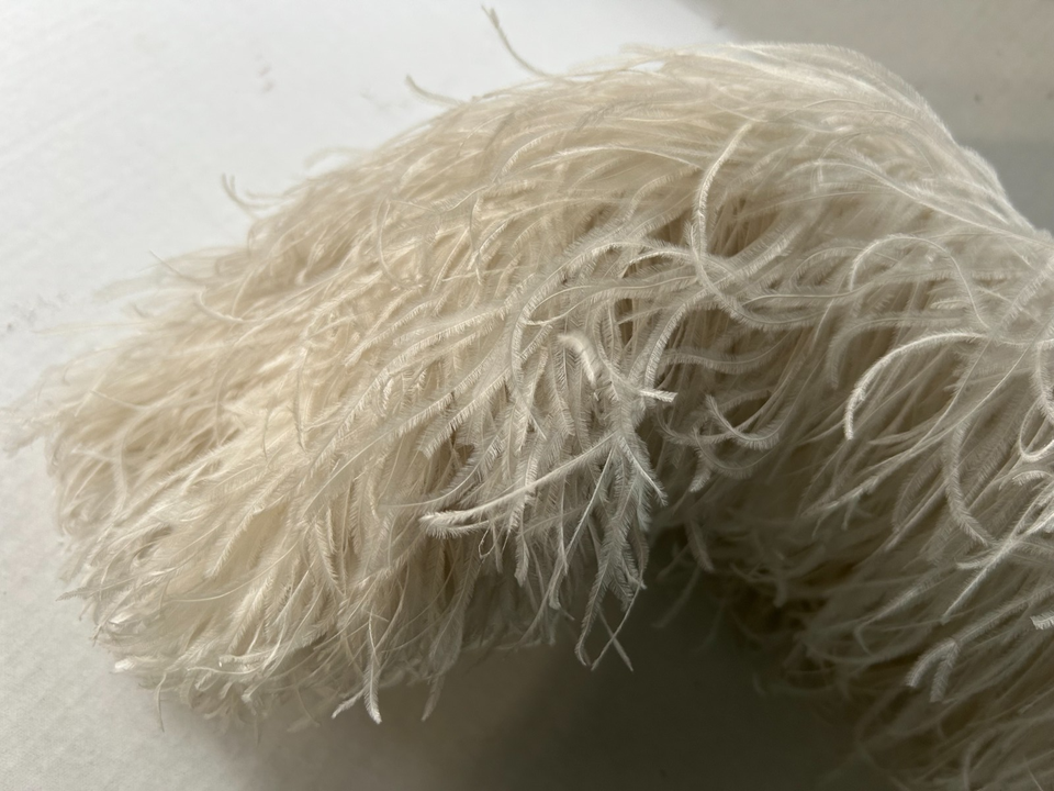 ANTIQUE VICTORIAN EDWARDIAN HUGE 26 INCH MILLINERY WHITE OSTRICH HAT ...