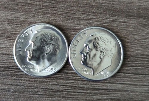 1953-S Roosevelt Dime Lot (2) 90% Silver, Proof-Like, Misstruck, Rare Error Coin | eBay