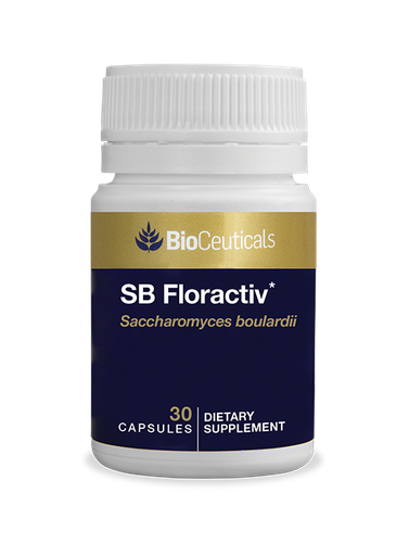Bioceuticals SB Floractiv Probiotic 250mg Diarrhoea Candidiasis (thrush ...