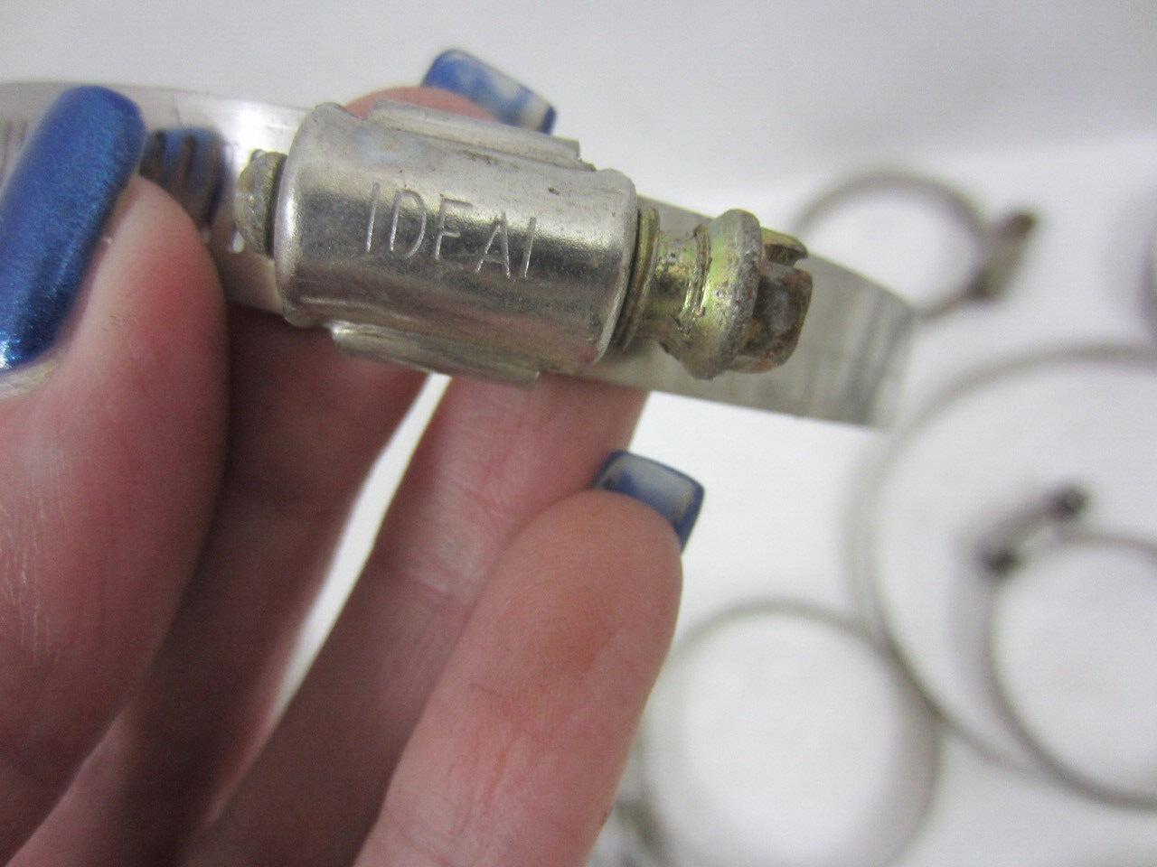 Vintage SURE-TITE Hose Clamp Storage Store Display Wittek Hardware w ...