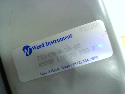 Weed Instruments 733-PB-W-18-00 Temp Transmitter 4500H (0 to 12 - New ...