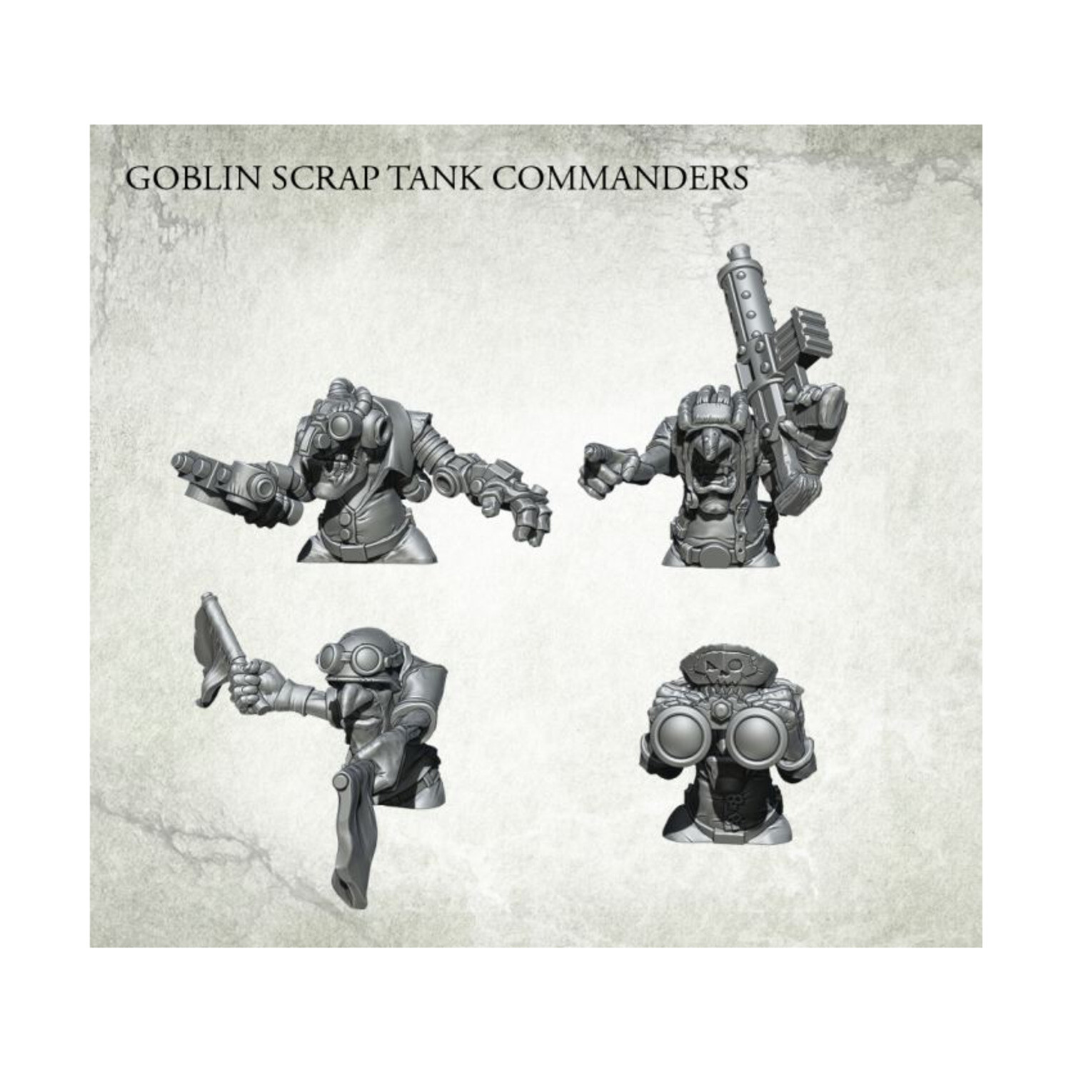 Kromlech Sci-Fi Goblin Mini Goblin Scrap Tank Commanders Pack New | eBay