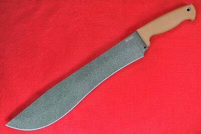 Busse Combat Basic Bolo 13 .23" Moss Green INFI Blade Tan Resiprene C ...