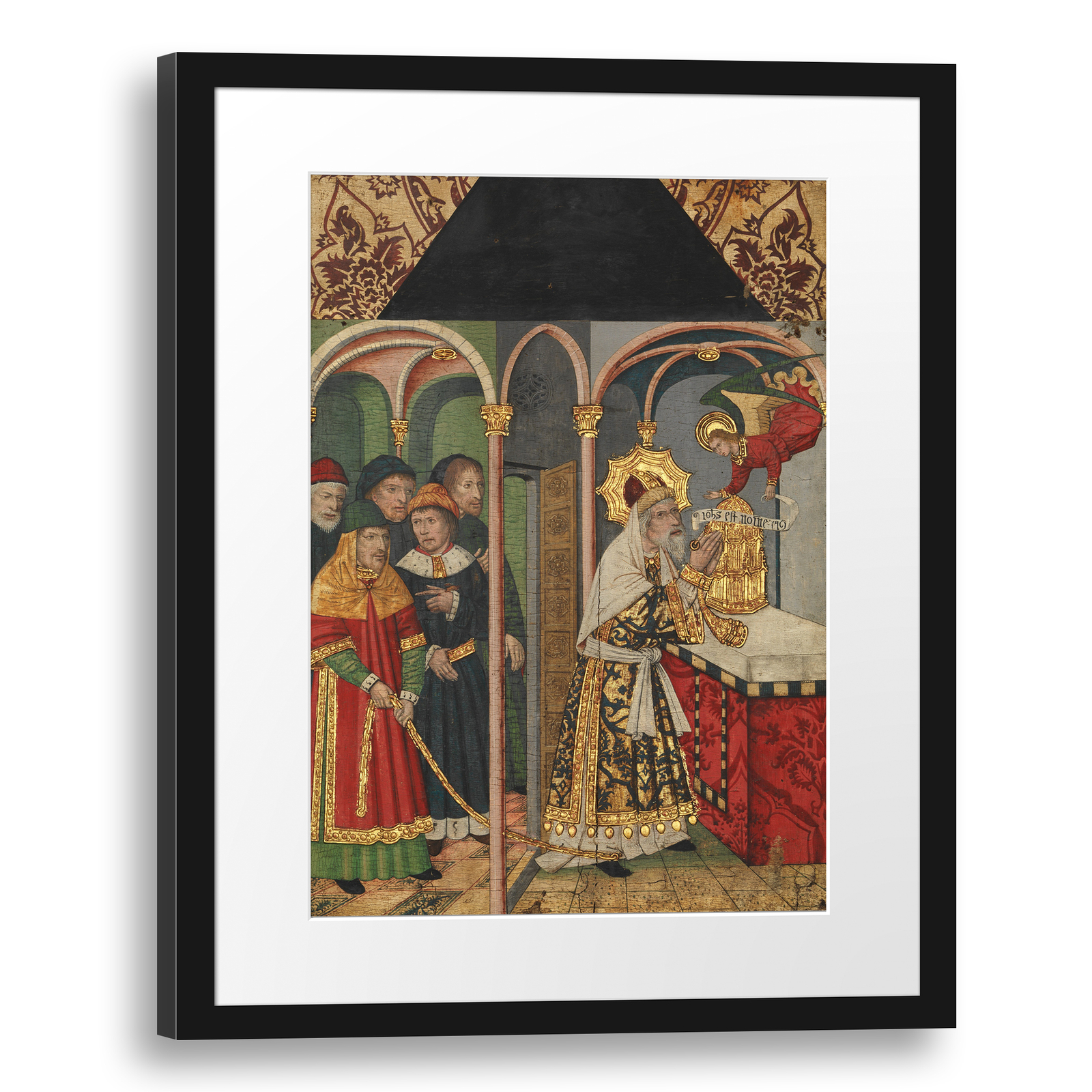 Kunstdruck Domingo Ram - Tafel mit dem Engel, der Zacharias erscheint ...