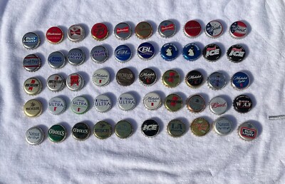 50 Different Anheuser Busch Beer Bottle Caps | eBay