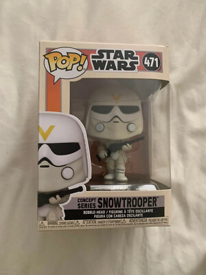 Funko Pop! Star Wars: Concept Series Snowtrooper # 471 Vinyl Figure NON ...