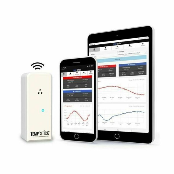 Ideal Sciences TEMP-STICK-TH-W-FBA Temp Stick Temperature and Humidity ...