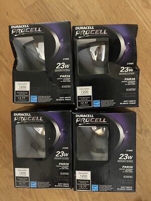 Duracell Procell 23W 2700K Par38 Indoor/Outdoor Soft White - 4 Bulbs | eBay