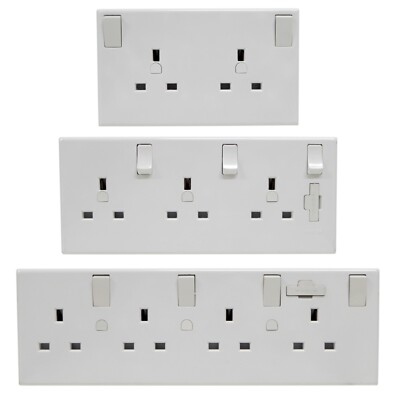 Converter Socket Single to Double 1 Gang to 2 Gang 3 Gang or 4 Gang ...