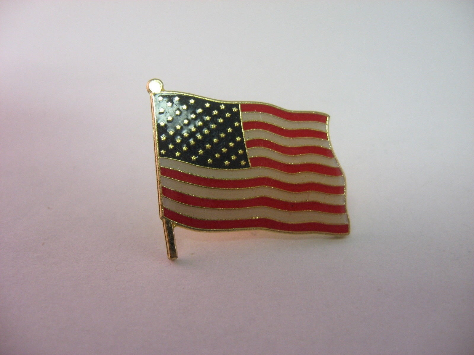 Nicely Striped USA American Flag Old Glory Red White & Blue Pin | eBay