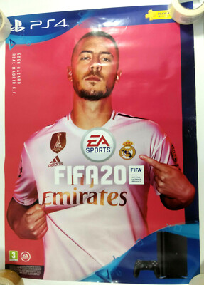 Fifa 2020 Hazard Real Madrid PS4 Poster 59x84cm Fast Shipping and ...