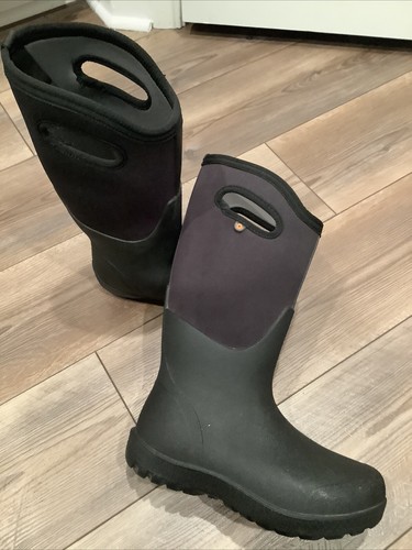 Bogs Women's 6 Neo Tech Rain Mud Muck boot Black Waterproof Boots MINT ...