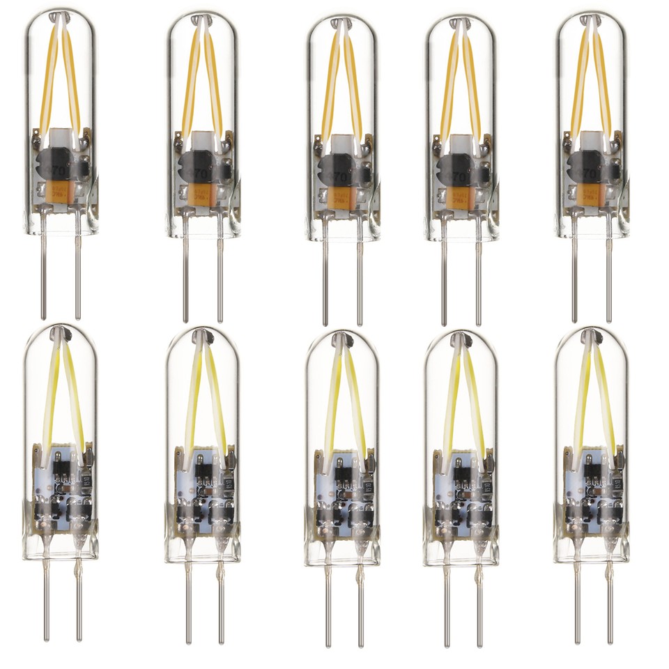 10X Mini G4 COB LED Filament Light Bulbs 3W 12V Replace 15W Halogen ...