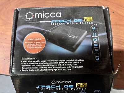 Micca Speck G2 1080 Full-HD Ultra Portable Digital Media Player ...