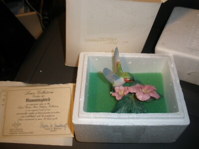 The Lenox Garden Bird Collection Fine Porcelain HUMMINGBIRD Figurine in ...