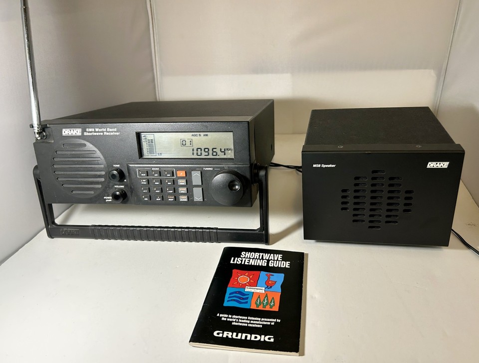 Drake SW8 Shortwave AM FM AIR Radio Receiver and matching MS8 Speaker ...