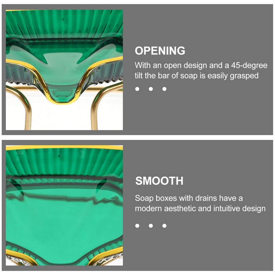 Soap Holder Self Draining Soap Tray Drying Dish Holder self draining ...