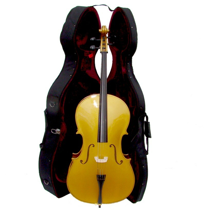 Merano 1/4 Cello w/ Lightweight Hard Case, Bag, Bow, Rosin for Student ...