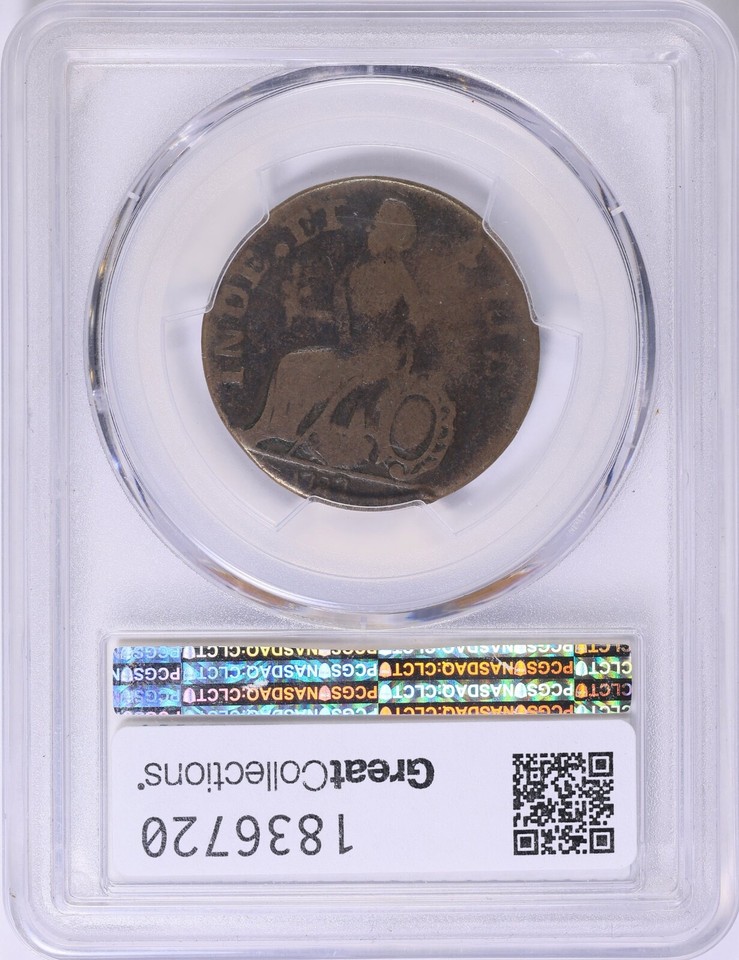 1787 Connecticut Copper Mailed Bust Right, Muttonhead PCGS G-06 | eBay