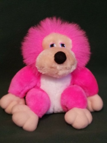 Ace Novelty Hot Pink Monkey 6" Plush Stuffed Animal Vintage 90's | eBay
