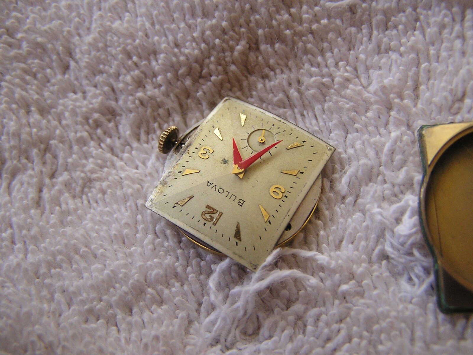 Vintage Bulova Watch Red Hands 21 Jewels 10BM Nice Case Lugs | eBay