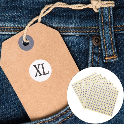7 Packs Number Fixer Size Label Sticker Clothing Stickers ...