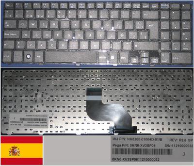 Spanish Qwerty Keyboard MSI Medion Akoya E6217 NK8200-01004D-01/B 0KN0 ...