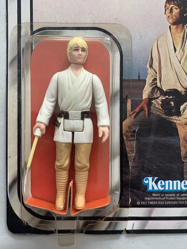 Kenner Vintage 1977 Star Wars Luke Skywalker 12 Back 12a Back Open ...