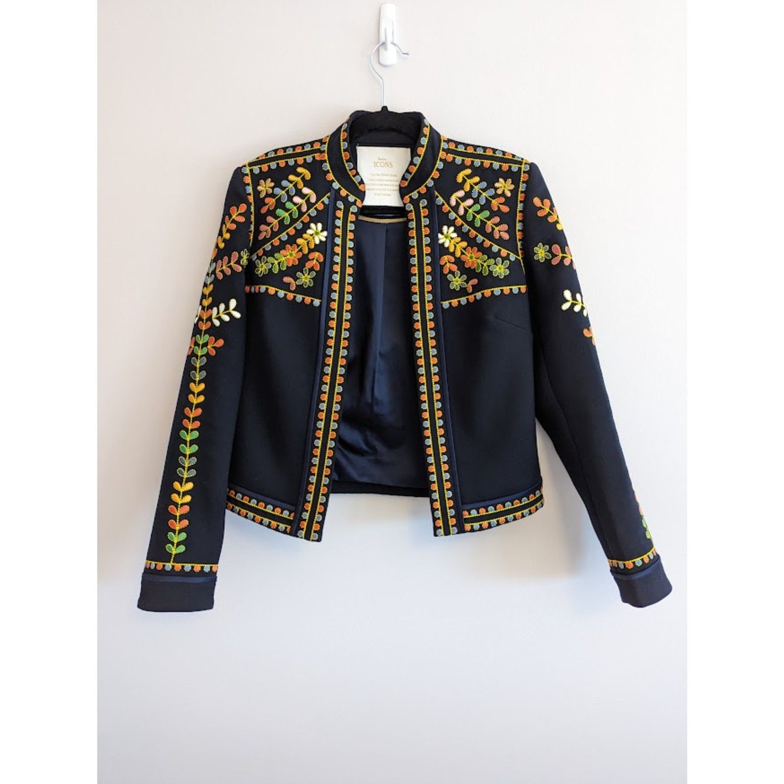 RARE Boden Icons Rita Jacket Embroidered size 4 - Gem