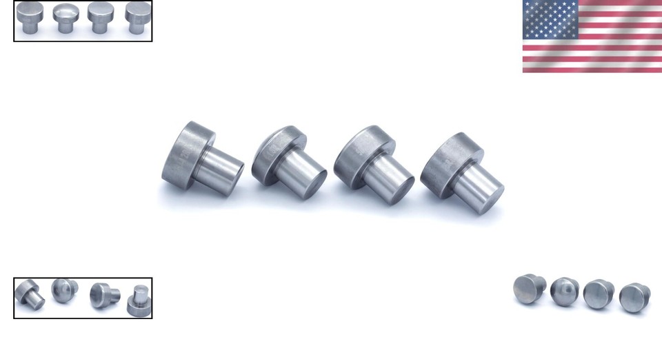 Efficient 4-Piece Planishing Hammer Die Set - 0.865" Diameter, Durable ...