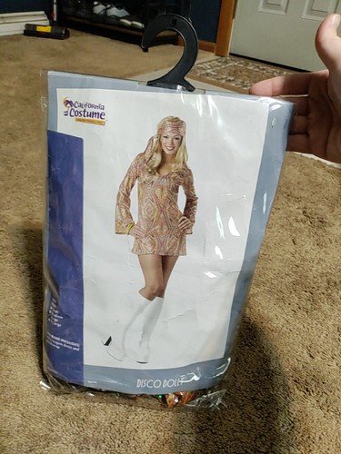 California Costume Disco Dolly Hippie Adult Women halloween outfit ...